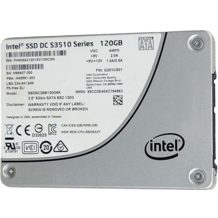 SSD диск Intel DC S3510 120Gb 6G SATA 2.5 (SSDSC2BB120G6K) – ціна ...