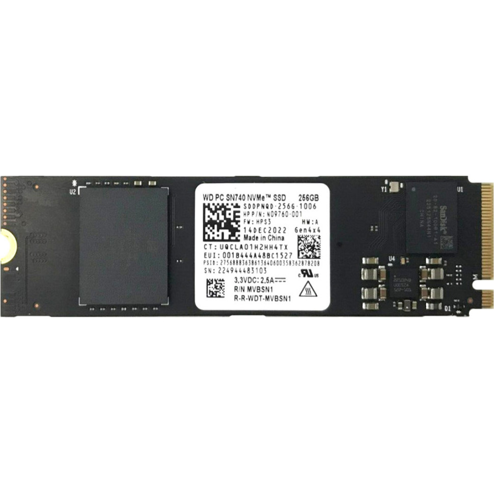 SSD диск Western Digital PC SN740 256Gb NVMe PCIe M.2 2280 (SDDPNQD-256G) – ціна, купити в Києві ...