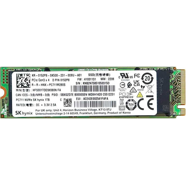 SSD диск SK hynix PC711 1Tb NVMe PCIe M.2 2280 (HFS001TDE9X080N) – ціна, купити в Києві, Харкові ...