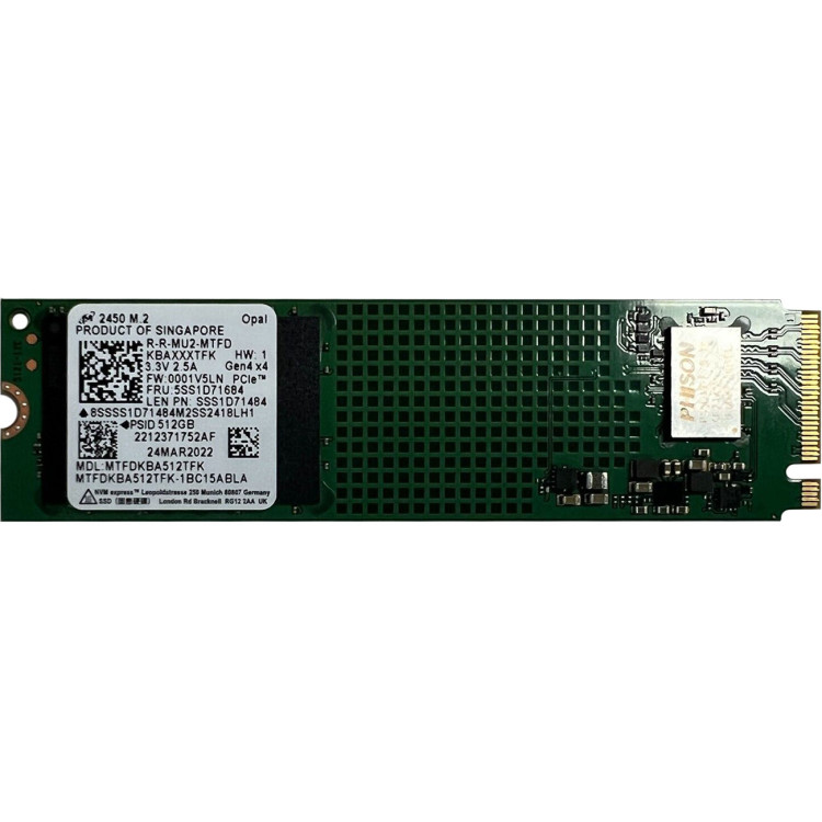 SSD диск Micron 2450 512Gb NVMe PCIe M.2 2280 (MTFDKBA512TFK) – ціна ...